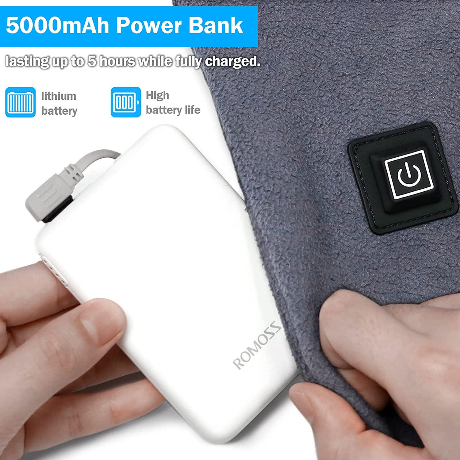 Smart Self Heating USB Rechargeable Heated Neck Warming Scarf – Your ...