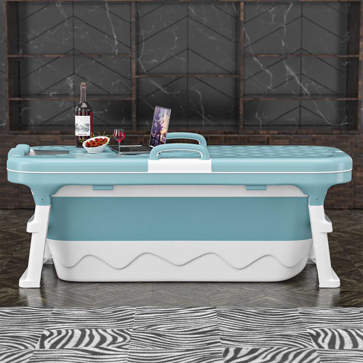 Adult Large Capacity Portable Collapsible Folding Shower Bathtub – Your ...